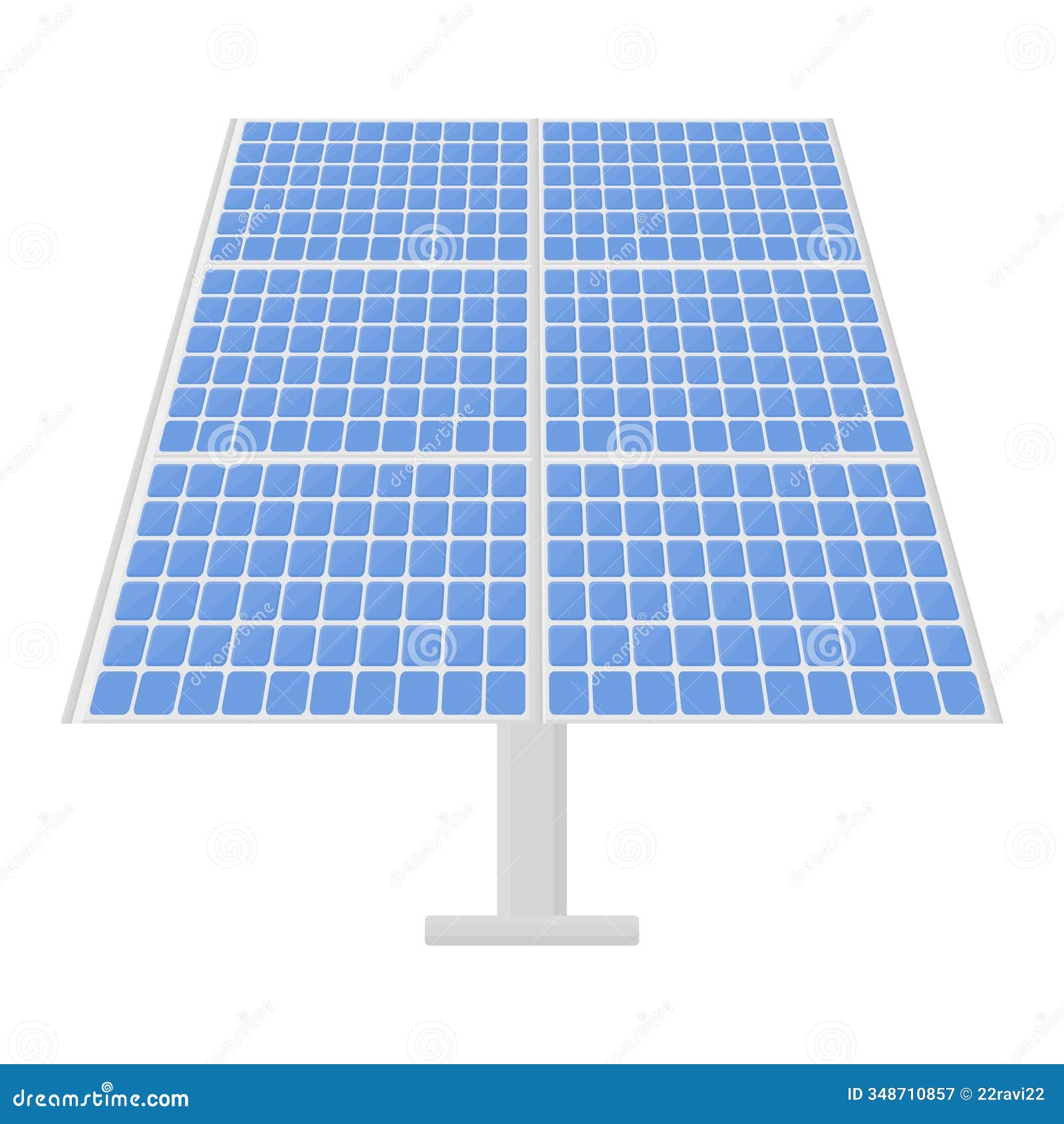 Sustainable Energy Solar Panel Vector Stock Illustration - Illustration ...