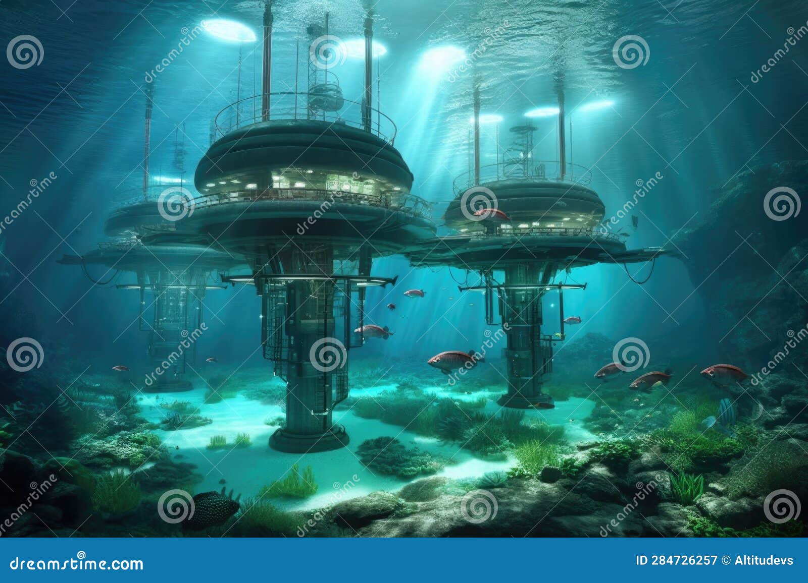 Sustainable Energy Sources Powering an Underwater Base Stock ...