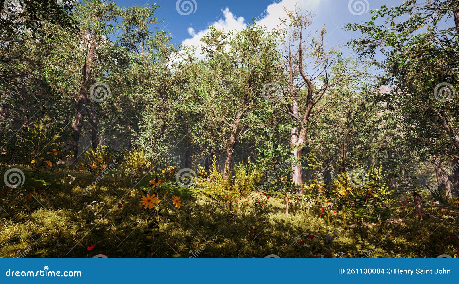 Sustainable Environment and Ecosystem Protection. 3d Rendering of ...