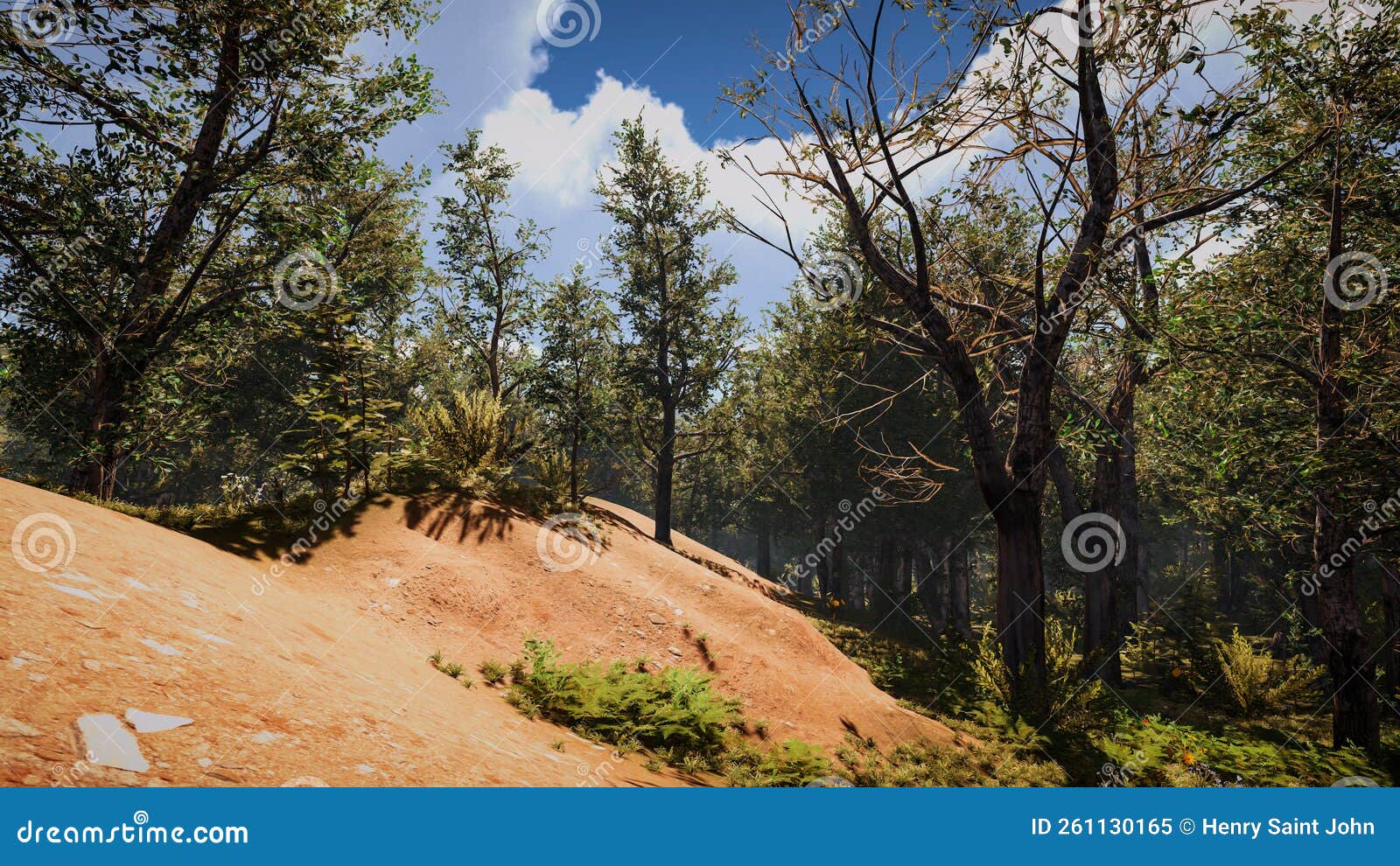 Sustainable Environment and Ecosystem Protection. 3d Rendering of ...
