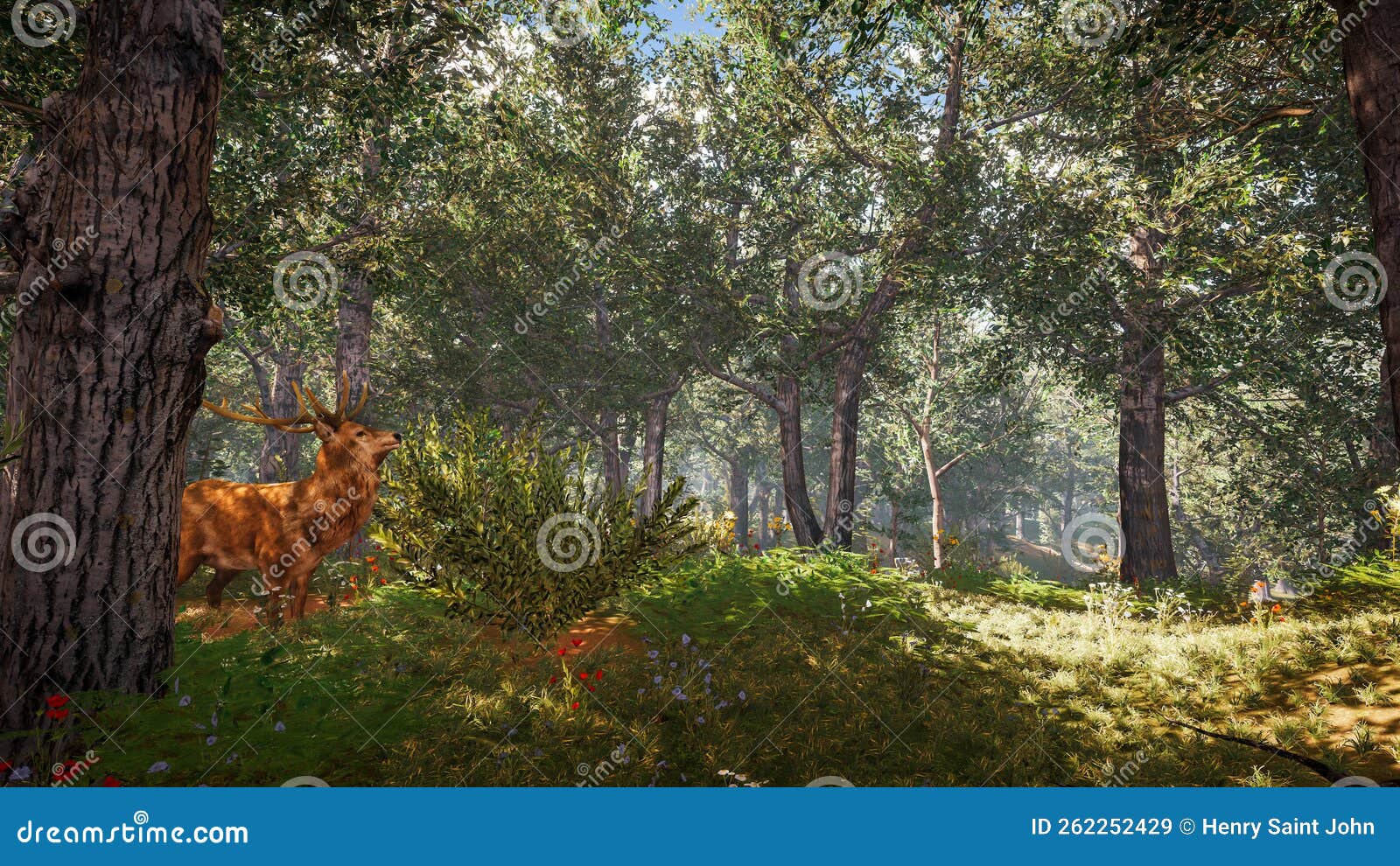 Sustainable Environment and Ecosystem Protection. 3d Rendering of ...