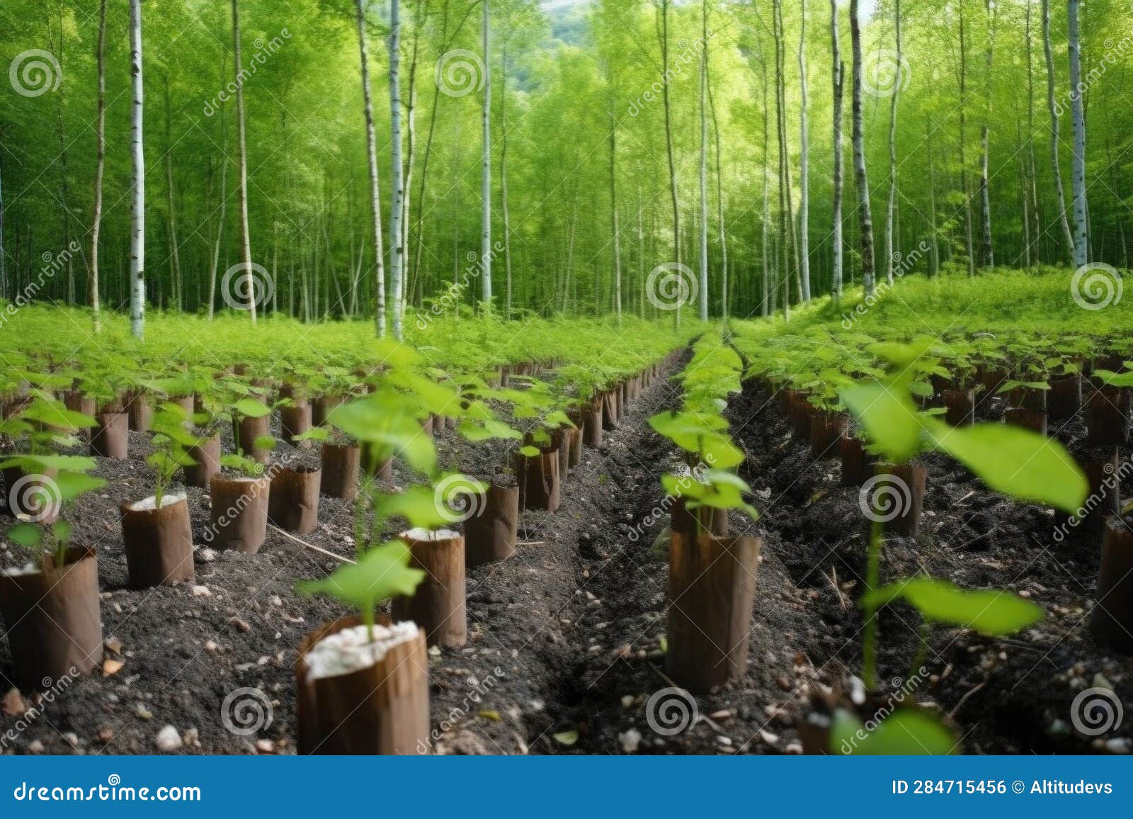 Sustainable Forestry for Paper Production: Young Trees Stock ...