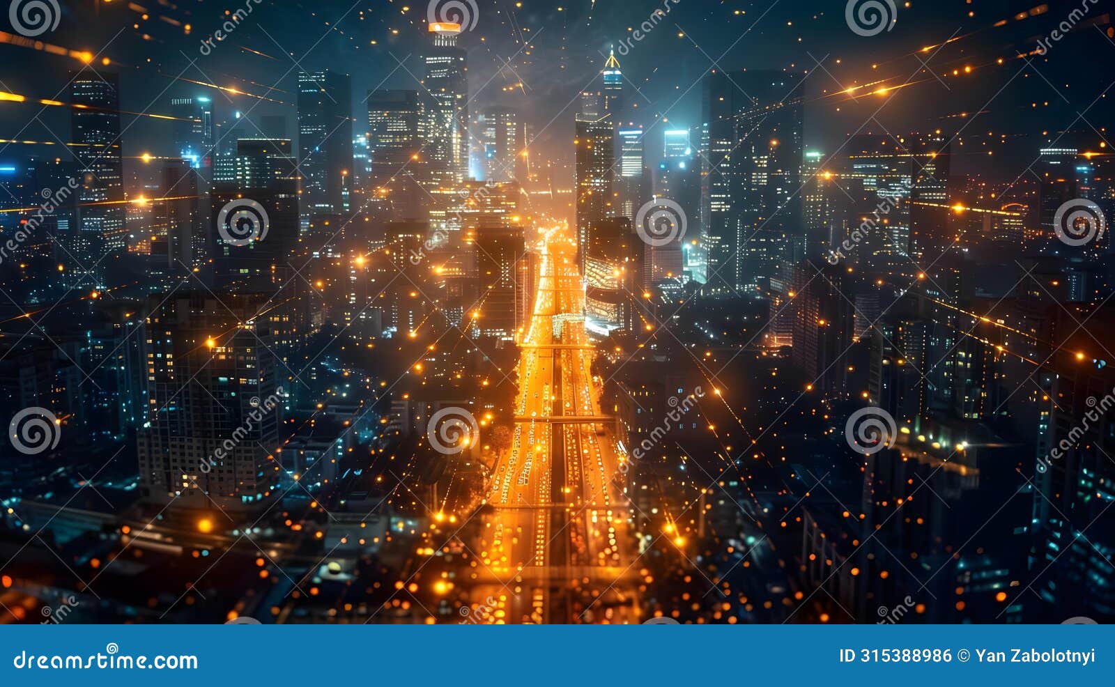 Sustainable Future City: Data-Driven Urban Symphony. Concept Sustainable Urban Development, Data ...