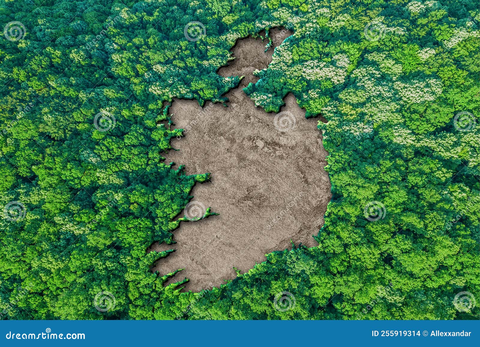 Sustainable Habitat Map of Ireland Stock Photo - Image of nature ...