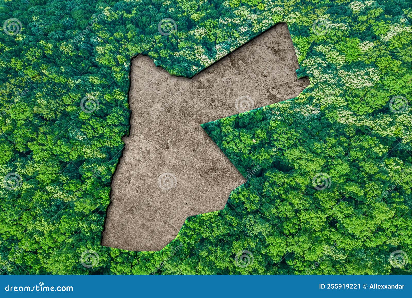 Sustainable Habitat Map of Jordan Stock Image - Image of ecosystem ...