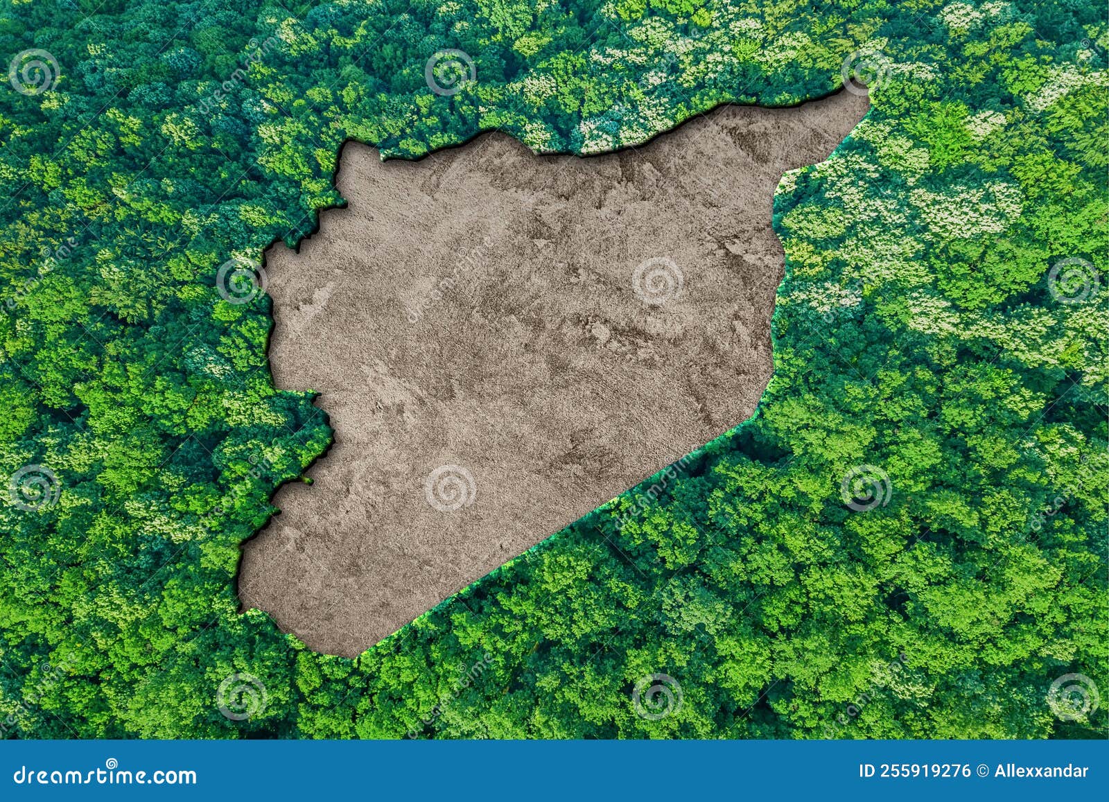 Sustainable Habitat Map of Syria Stock Photo - Image of protection ...