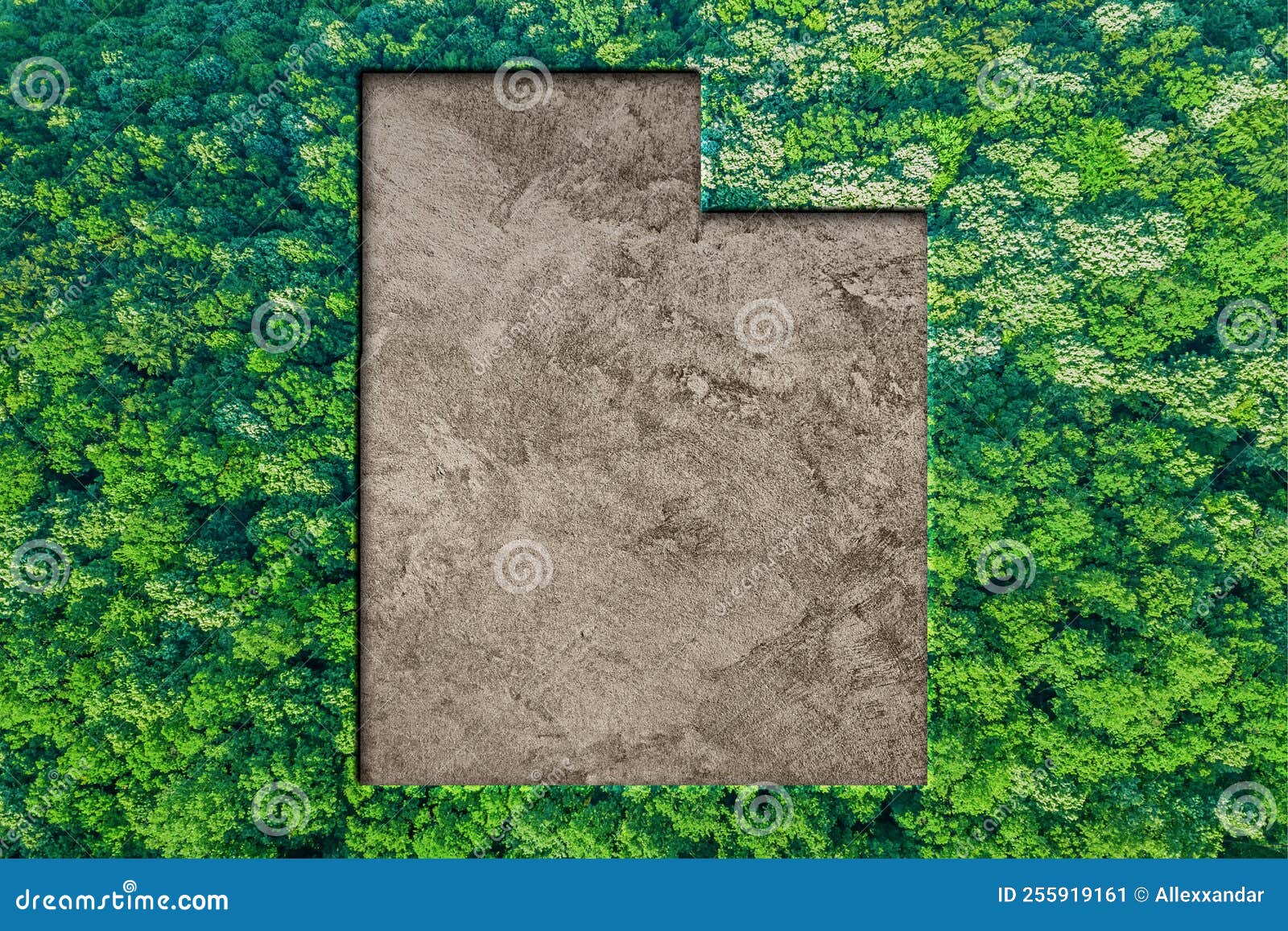 Sustainable Habitat Map of Utah Stock Image - Image of recycle, control ...