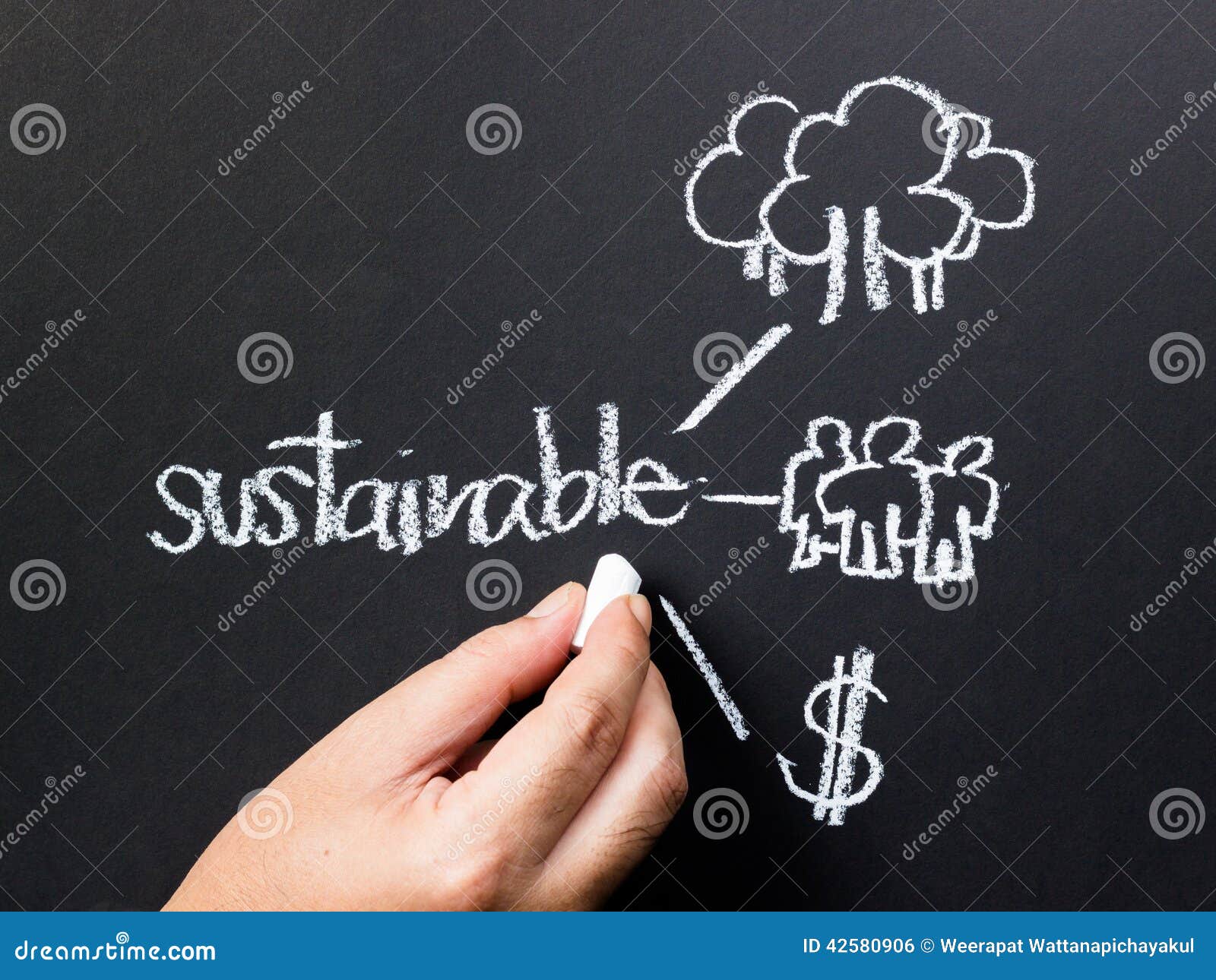 Sustainable stock photo. Image of modern, planet, drawing - 42580906