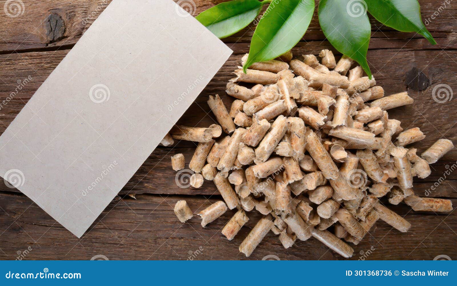 Sustainable Ideas: Wood Pellets and Creative Potential Stock Photo ...