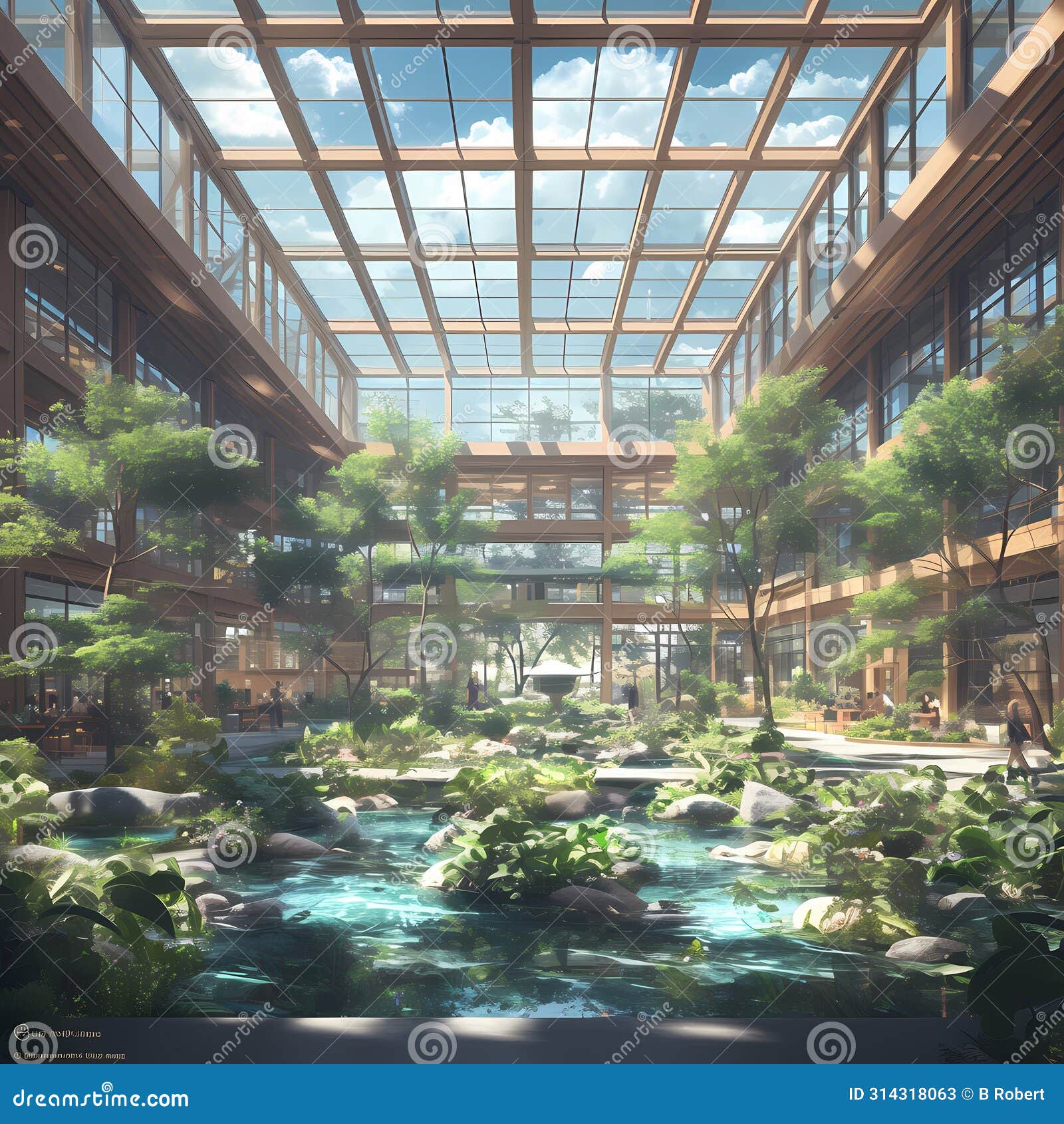 Sustainable Office Oasis - a Modern Haven of Nature and Technology ...