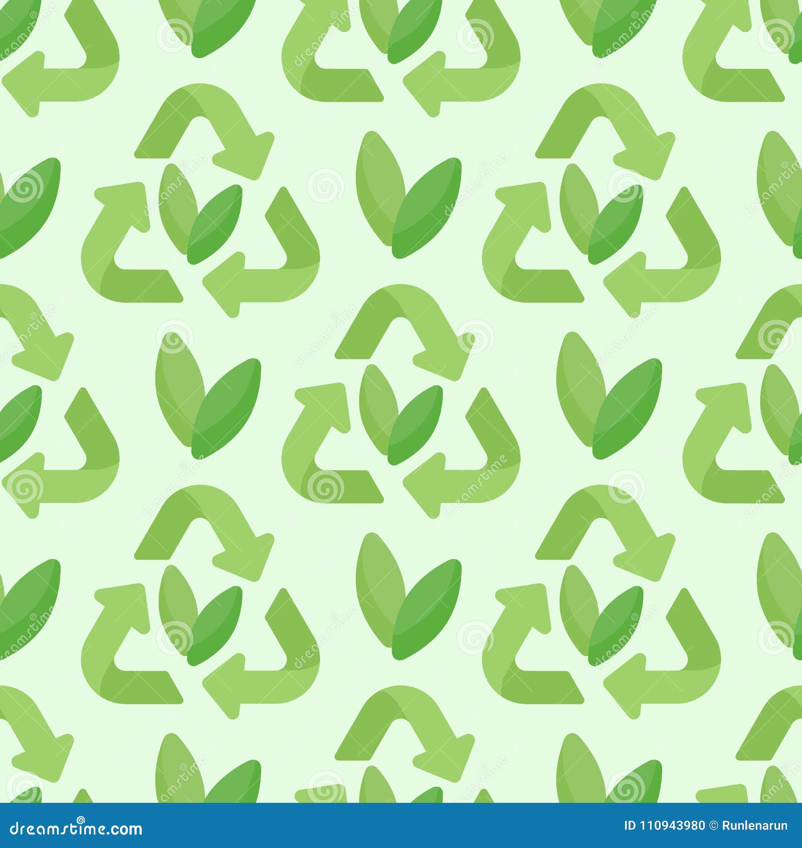 Sustainable Packaging Vector Seamless Pattern Stock Illustration ...