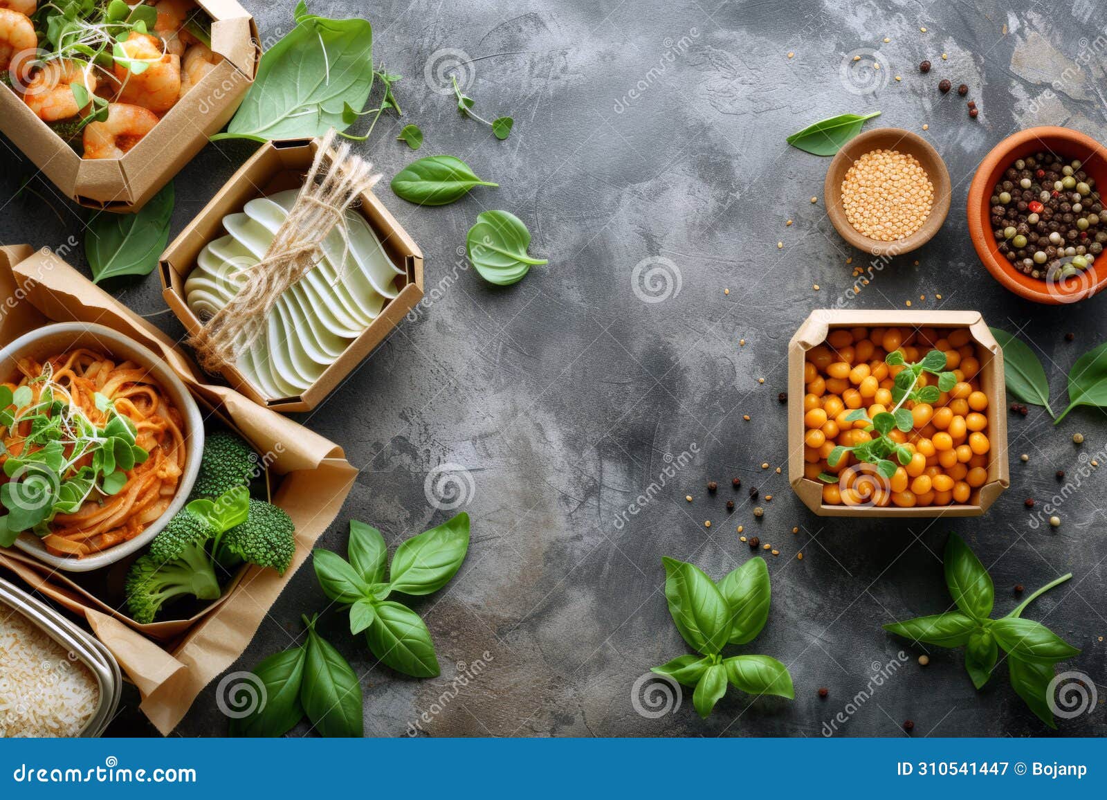 Sustainable Paper Packaging Solutions on White Background. AI Generated ...