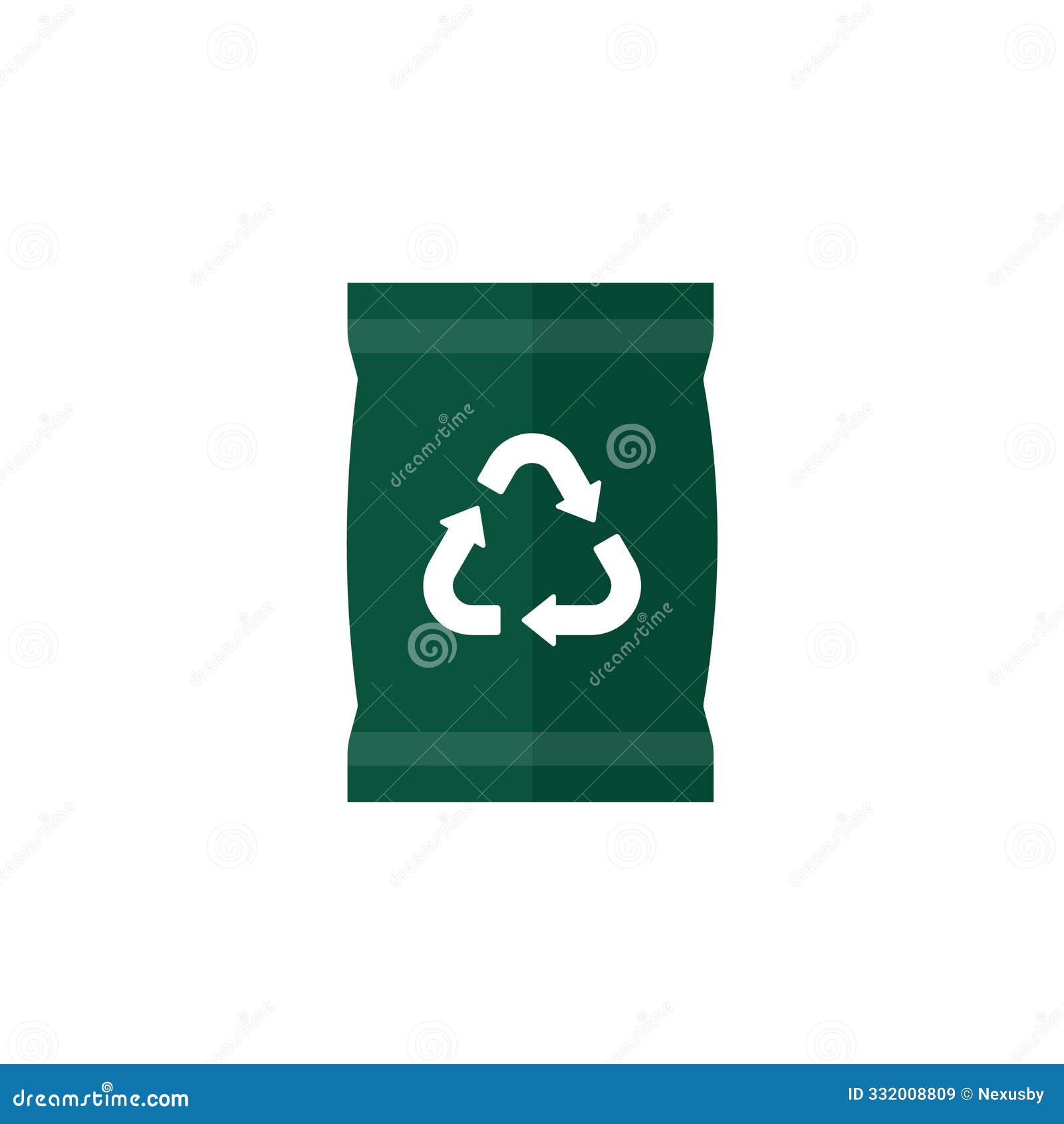 Recyclable Packaging Icon Vector Illustration | CartoonDealer.com ...
