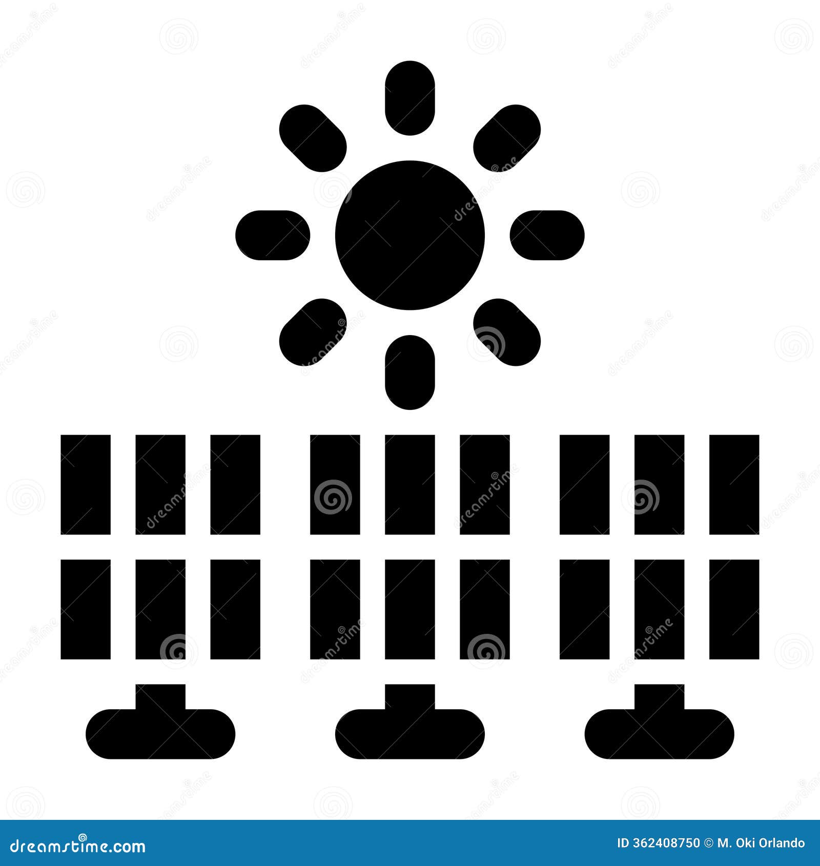 Solar Farms, Solar Panel Glyph Solid Icon Stock Vector - Illustration ...