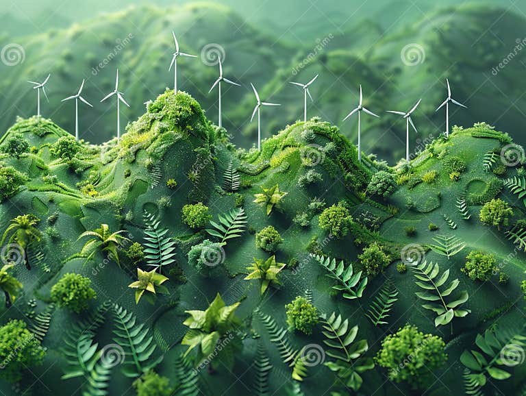 Sustainable Tech Conception. Modern City and Environmental Technology ...