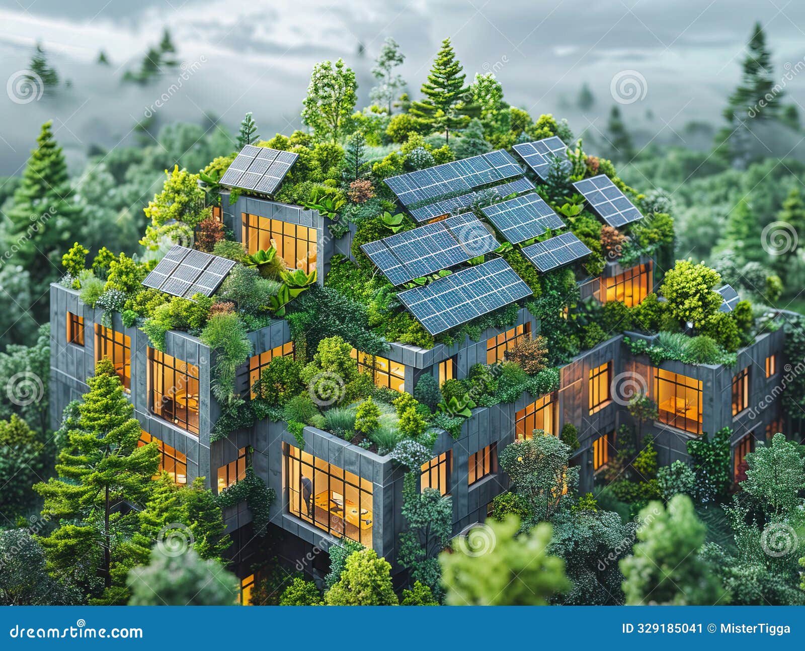 Sustainable Tech Conception. Modern City and Environmental Technology ...