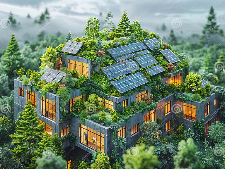 Sustainable Tech Conception. Modern City and Environmental Technology ...