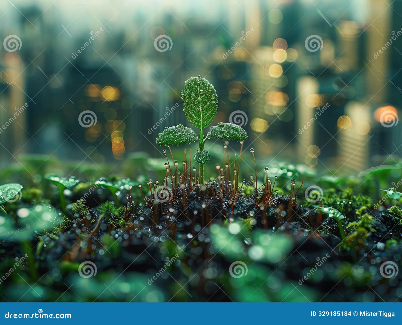 Sustainable Tech Conception. Modern City and Environmental Technology ...