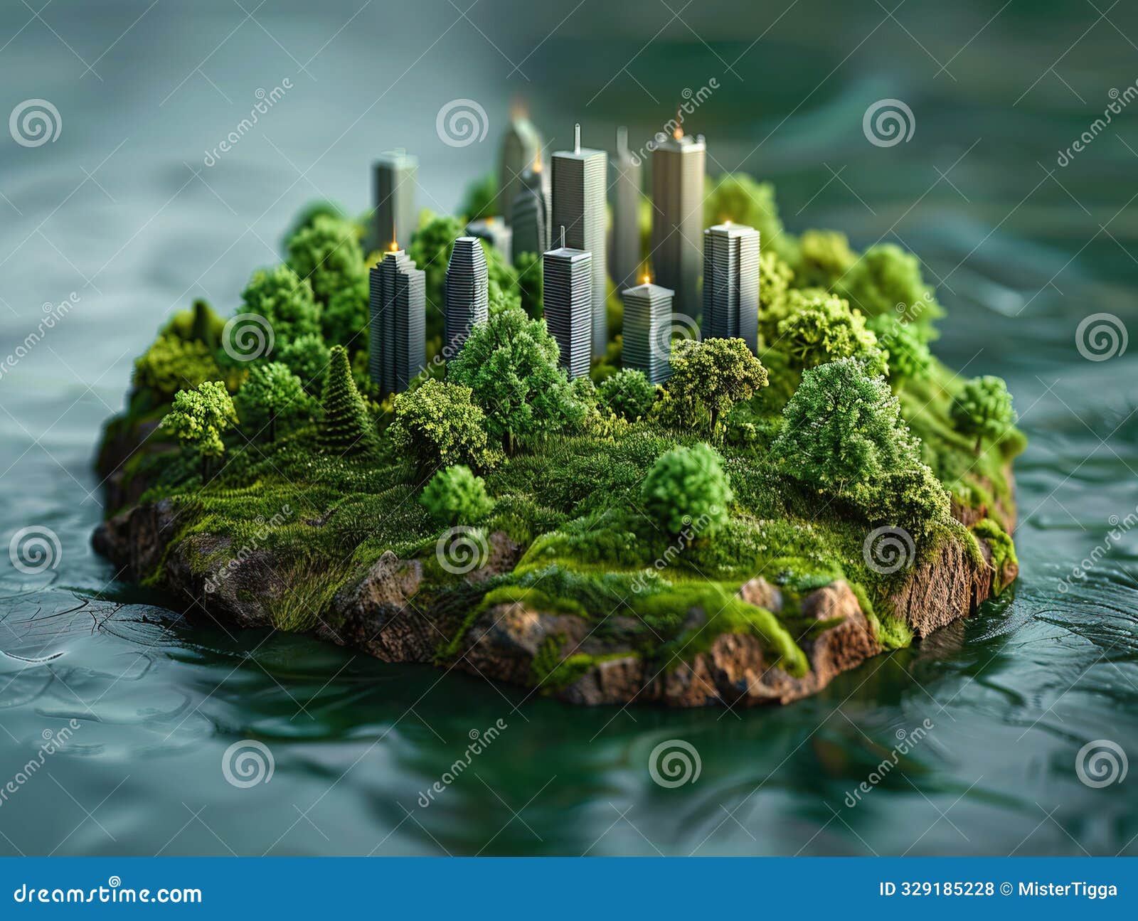 Sustainable Tech Conception. Modern City and Environmental Technology ...