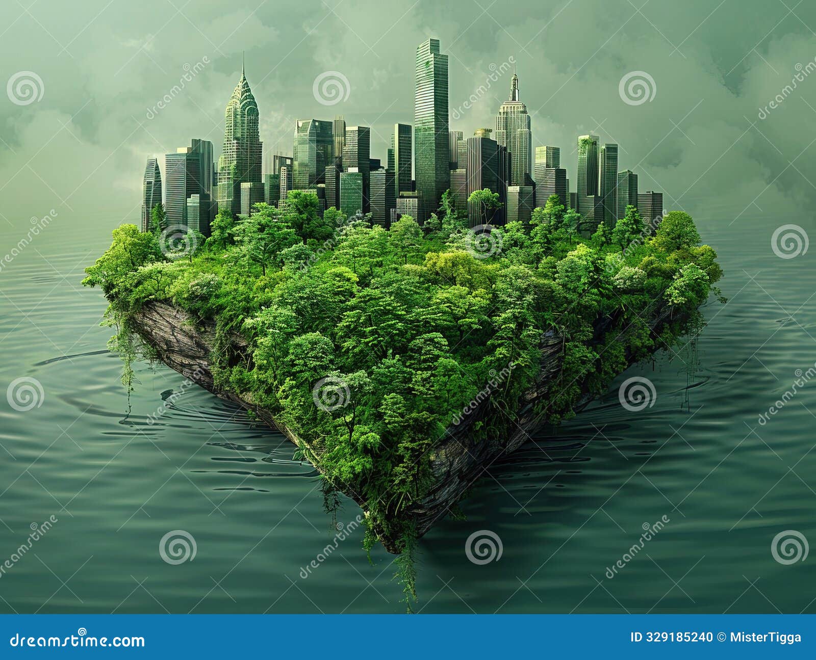 Sustainable Tech Conception. Modern City and Environmental Technology ...