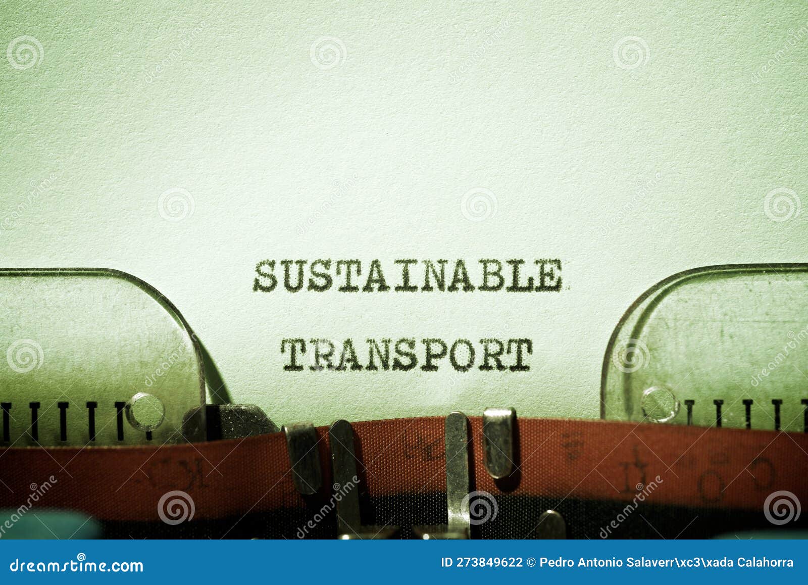 Sustainable transport text stock photo. Image of sentence - 273849622