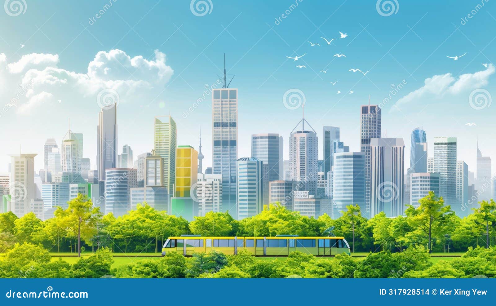 Sustainable Urban Development and Smart Cities Initiatives Stock Photo ...