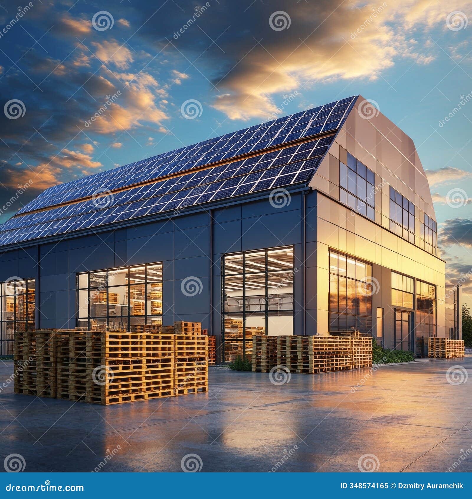 Sustainable Warehouse for Logistics with Solar Panels and Energy ...