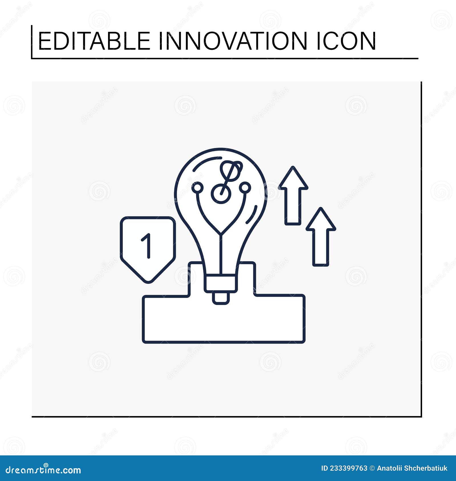 Sustaining Innovation Line Icon Stock Vector - Illustration of analysis ...