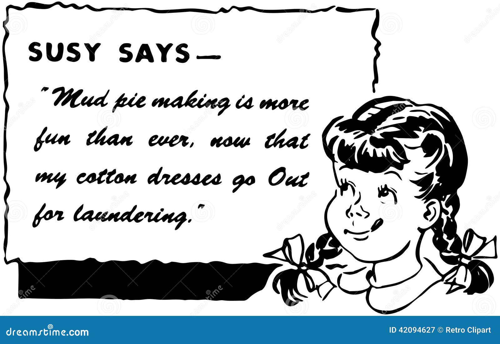 Susy Says stock vector. Illustration of sales, retail - 42094627