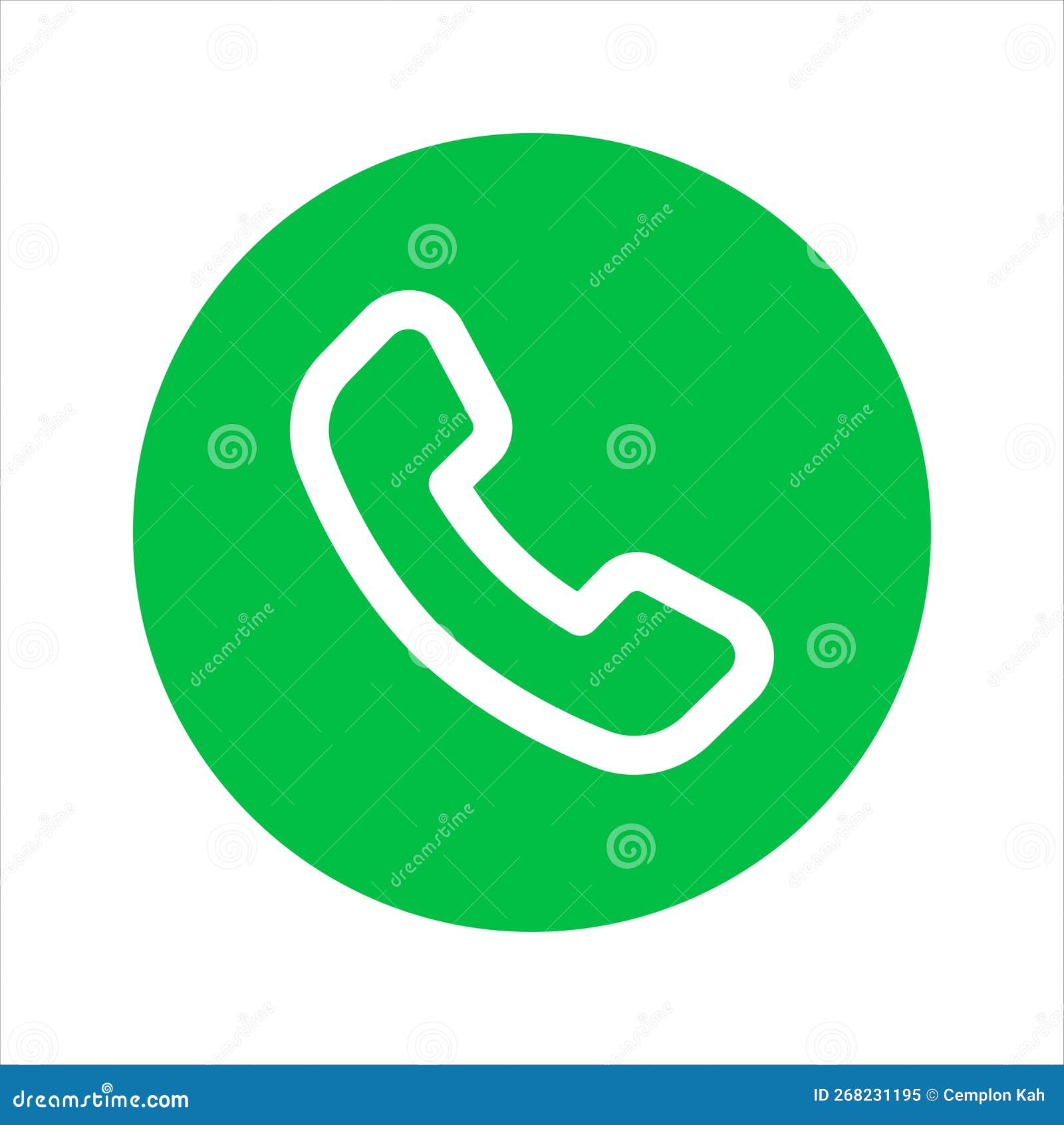 Green Circle Glyph Contact Icon Stock Vector - Illustration of cartoon ...