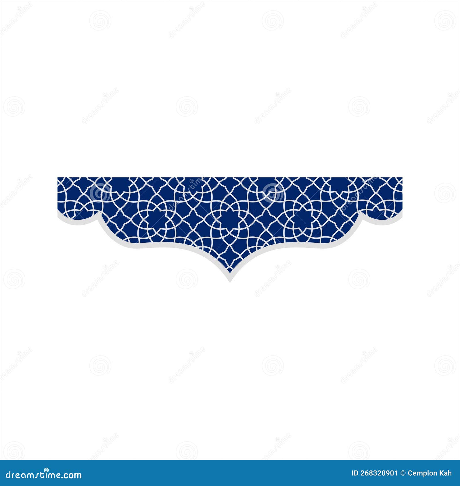 Flat Islamic Border stock vector. Illustration of diagram - 268320901
