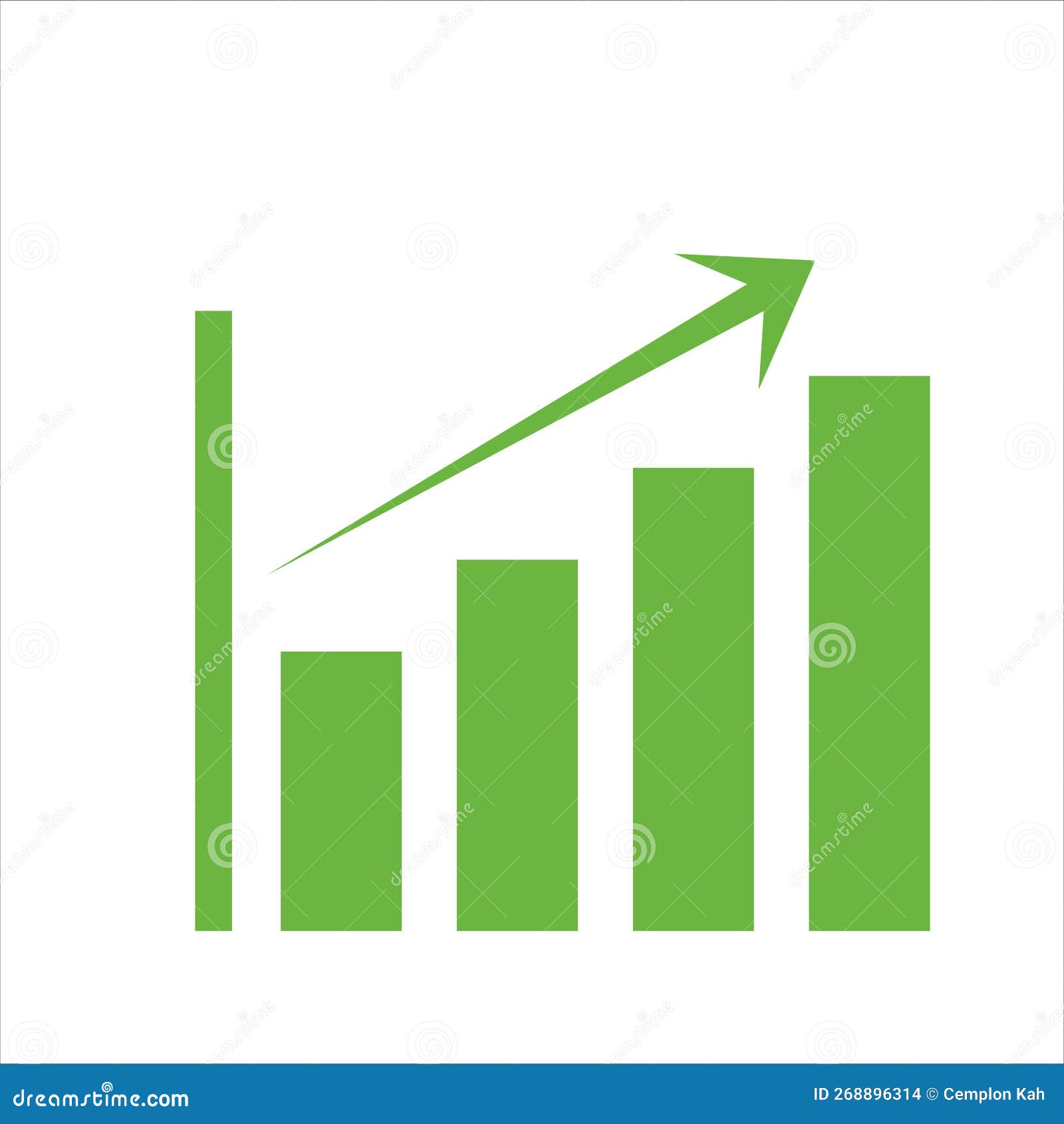 Business Growing Statistics Stock Vector - Illustration of magenta ...