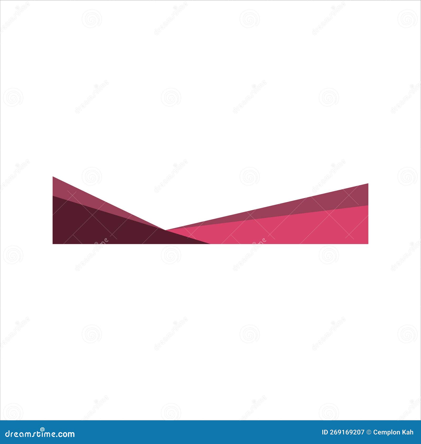 Pink Flat Footer stock vector. Illustration of designs - 269169207