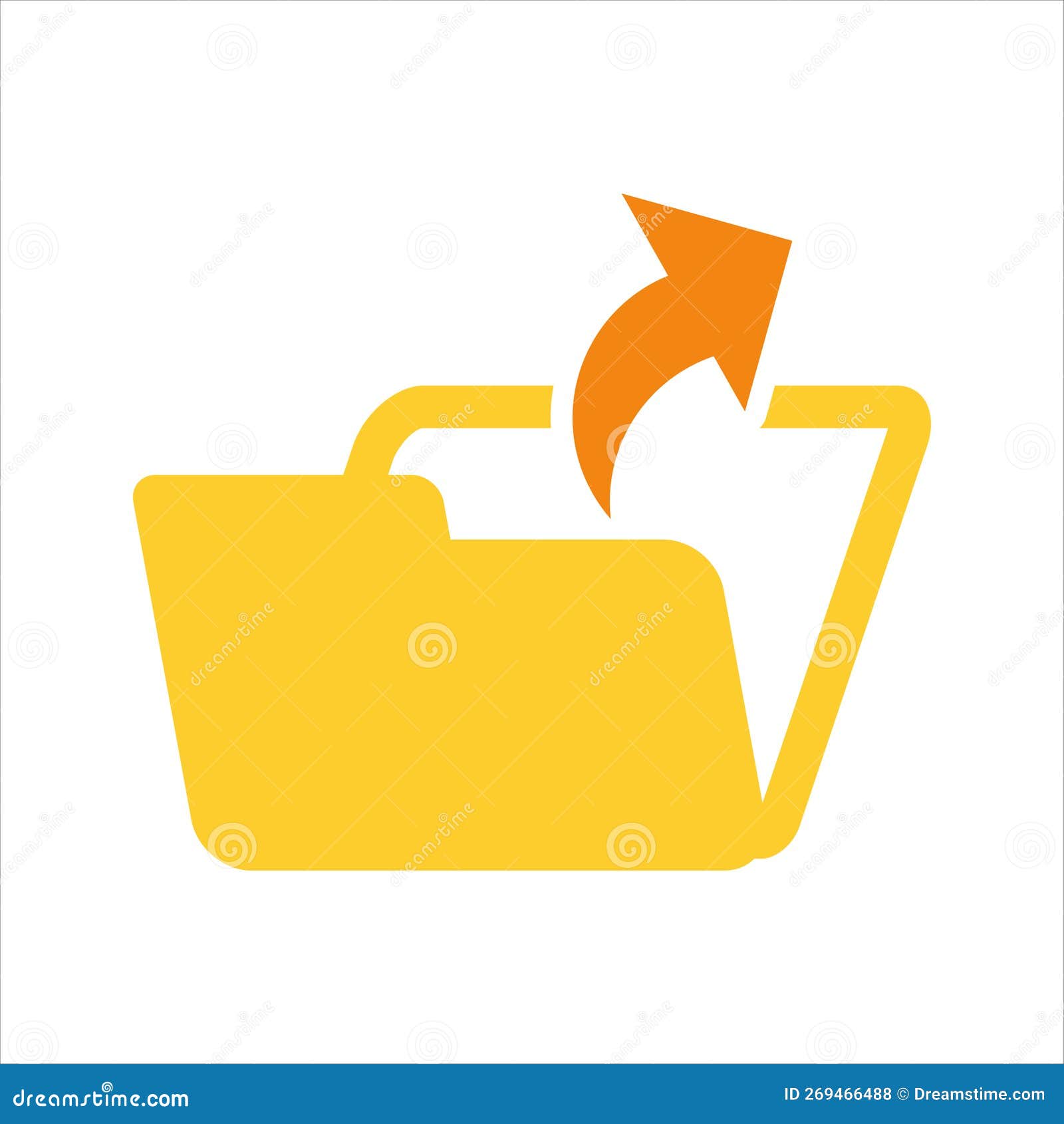 Modern Flat File Icon stock vector. Illustration of font - 269466488