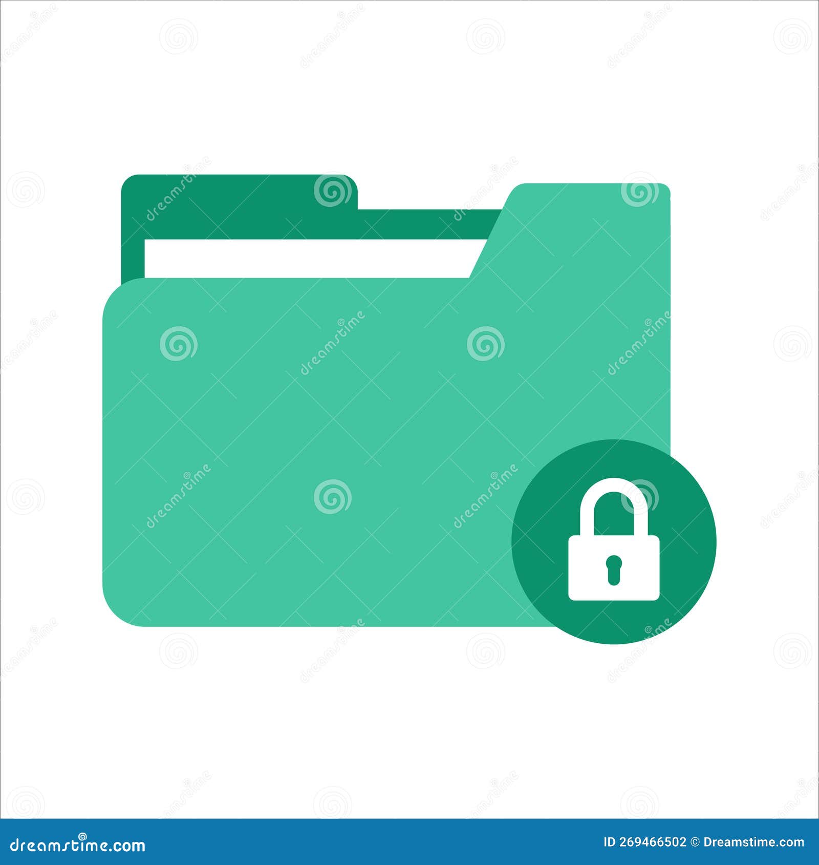 Modern Flat File Icon stock vector. Illustration of orange - 269466502
