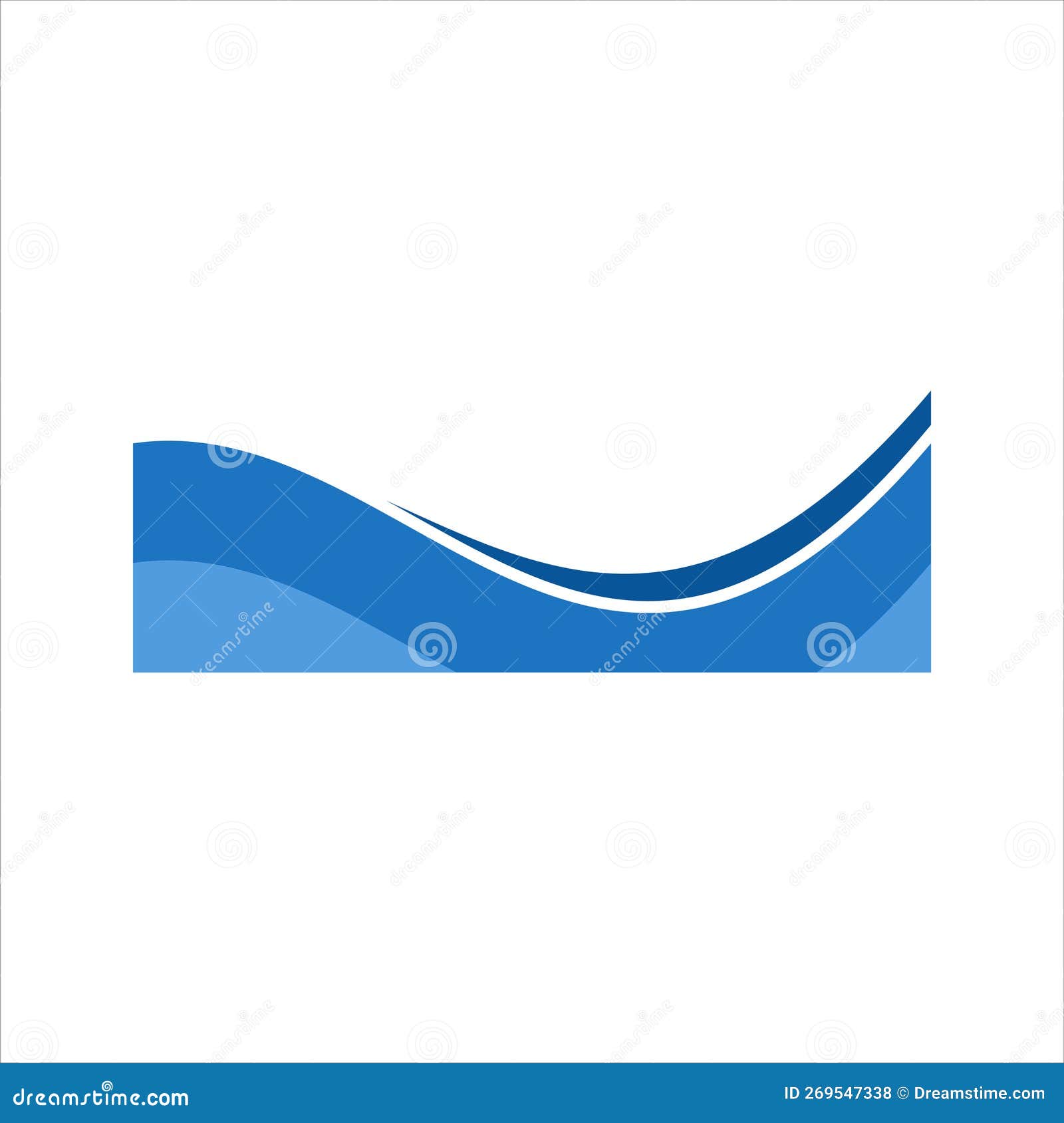 Curve Footer stock vector. Illustration of designs, promotional - 269547338