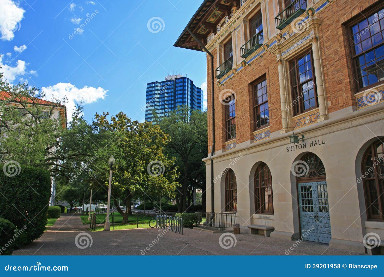Sutton Hall Building at University of Texas Stock Photo - Image of ...