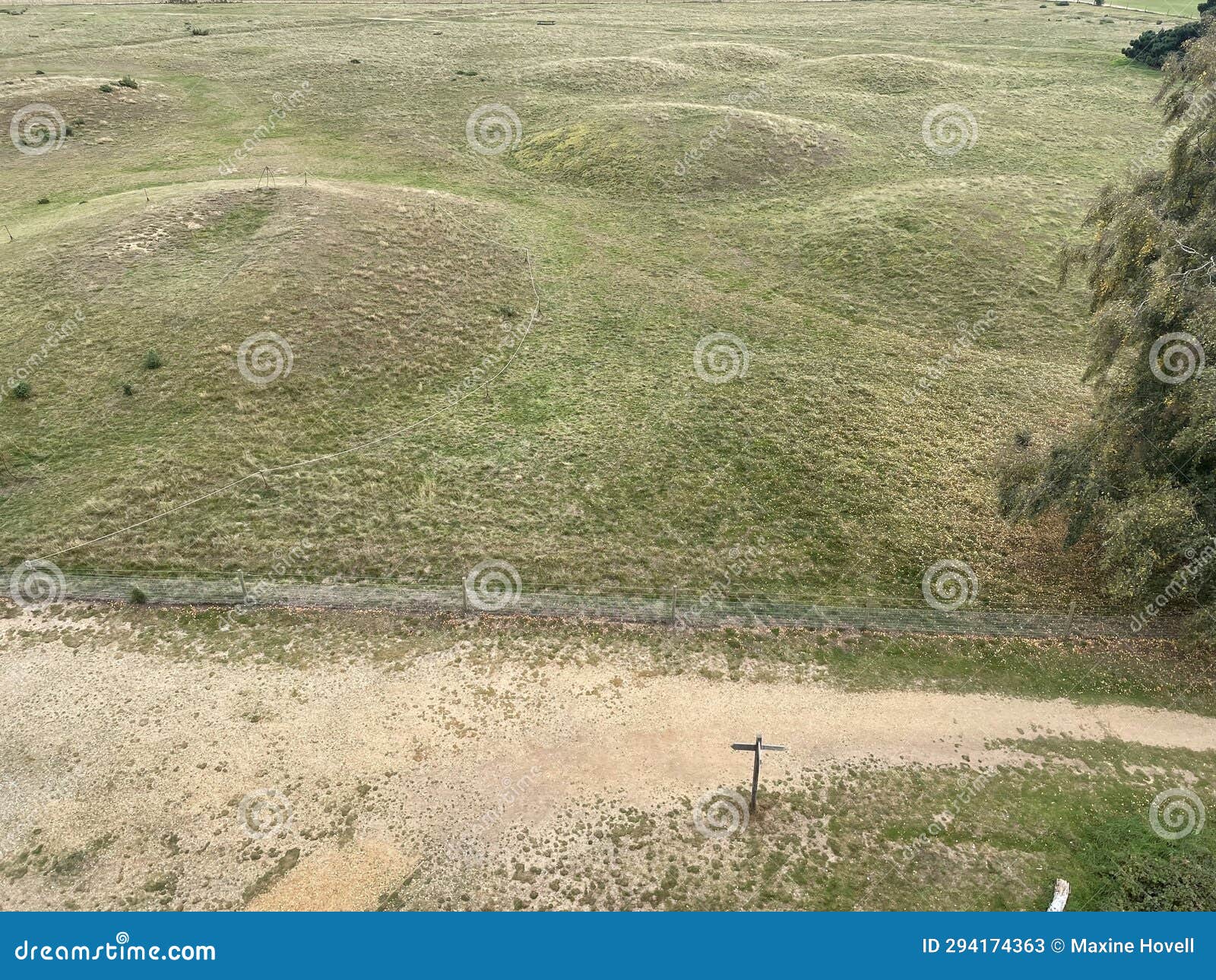 Sutton Hoo Burial Mounds Aerial Image Stock Image - Image of mask ...