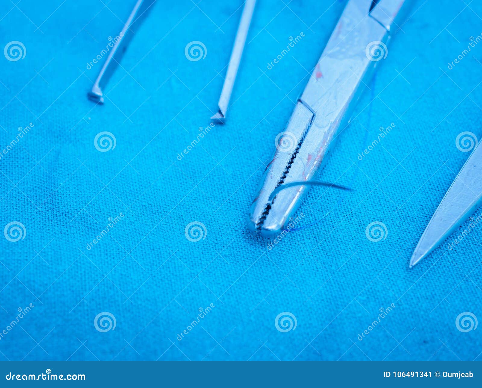 Wound Suture After Achilles Tendon Rupture Operation Is Treated And ...