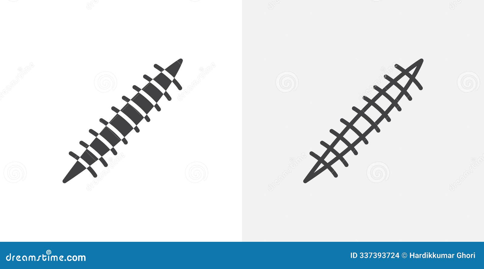 Suture Vector Icon In 6 Different Modern Styles. Black, Two Colored ...
