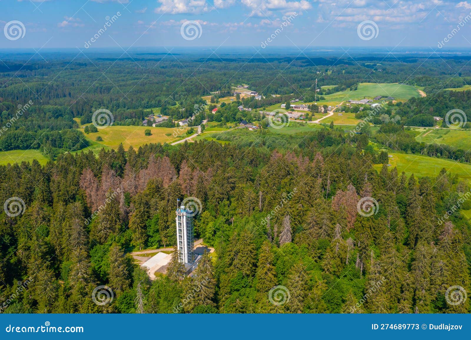 Suur Munamagi Tower in Estonia Stock Image - Image of lookout, green ...