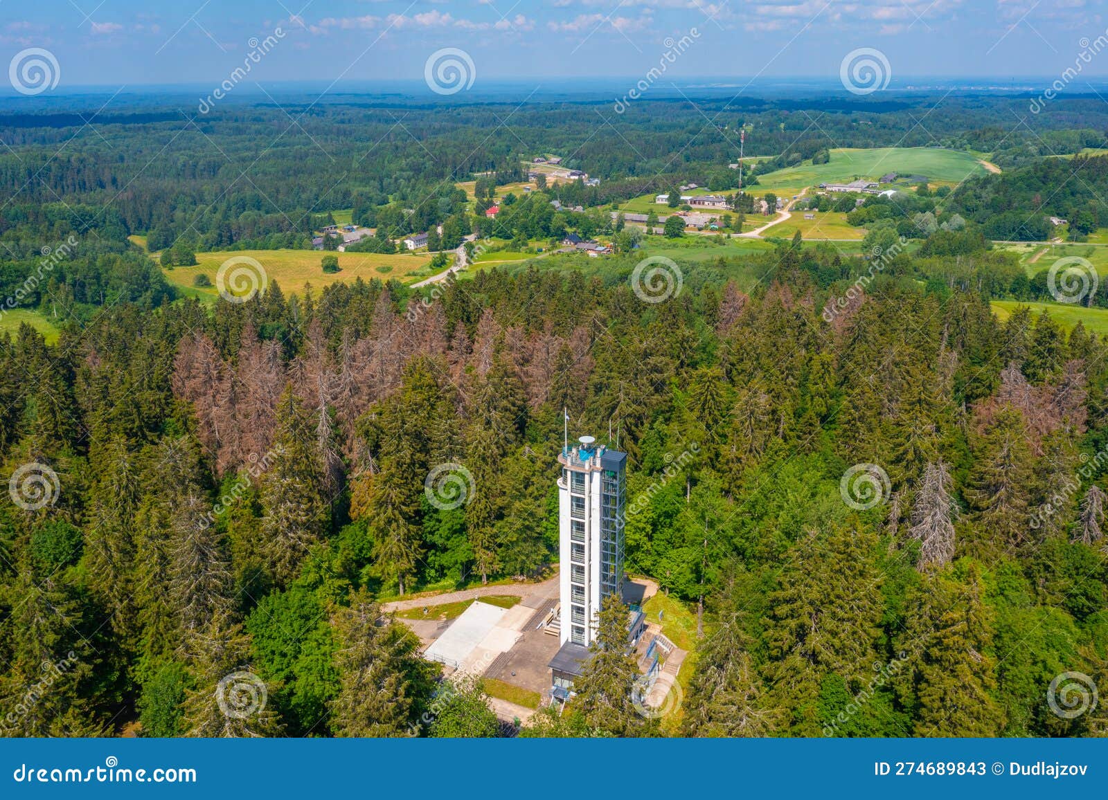 Suur Munamagi Tower in Estonia Stock Image - Image of haanja, green ...