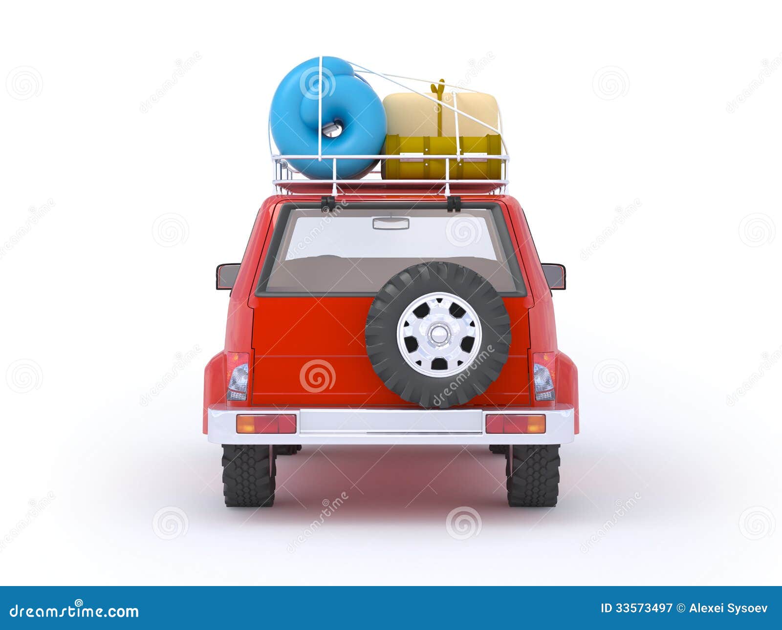 Suv adventure back stock illustration. Illustration of baggage - 33573497