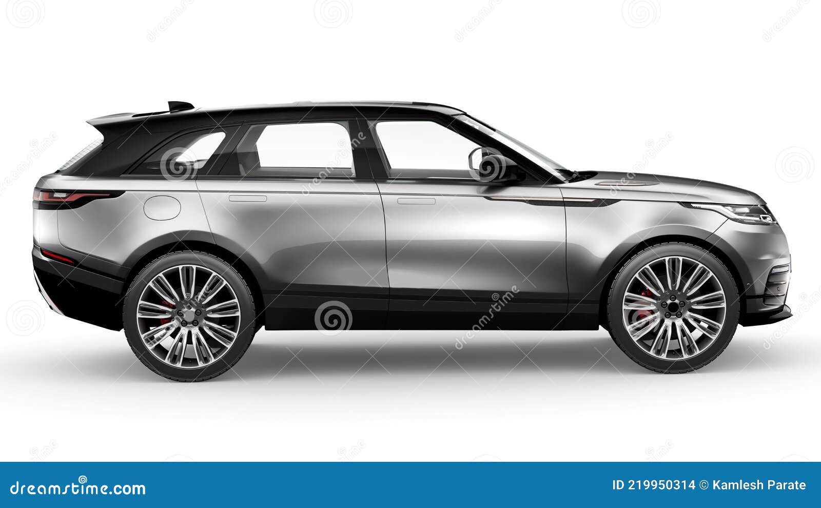 Suv Car 3d Model Concept Render Stock Illustration - Illustration of ...