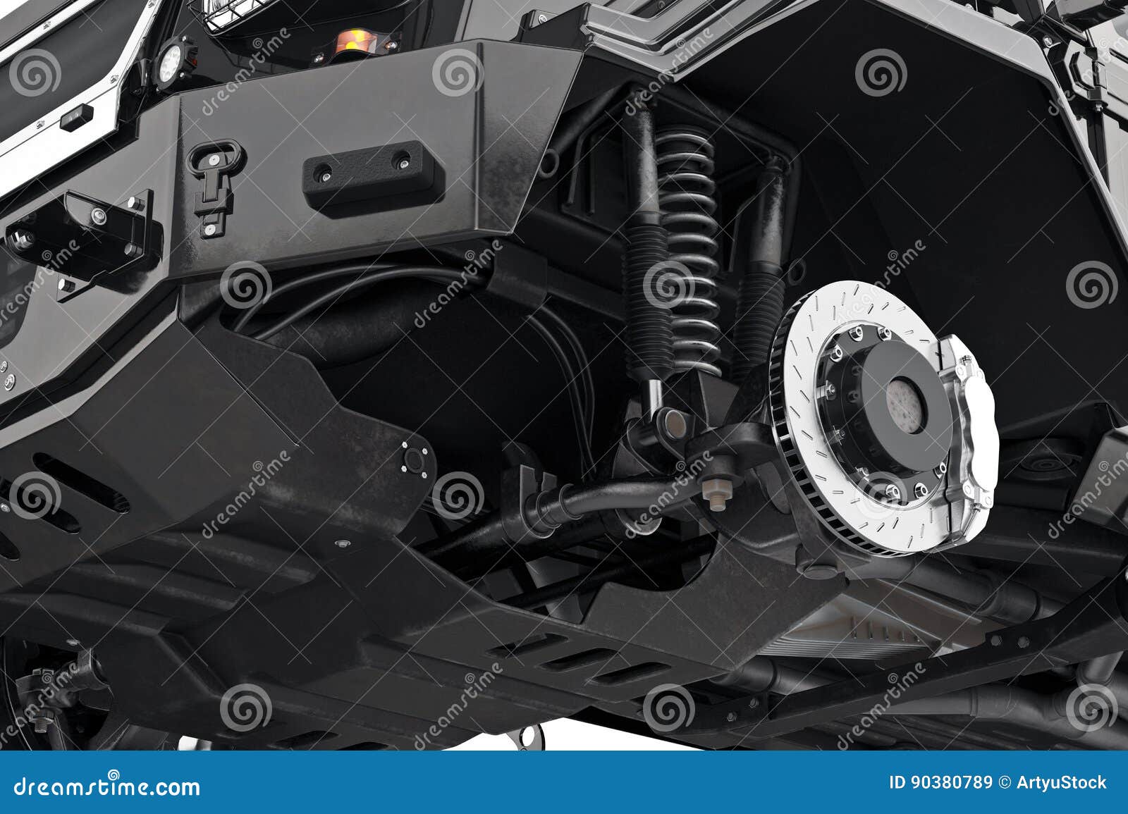 Suv car disk, close view stock illustration. Illustration of black ...