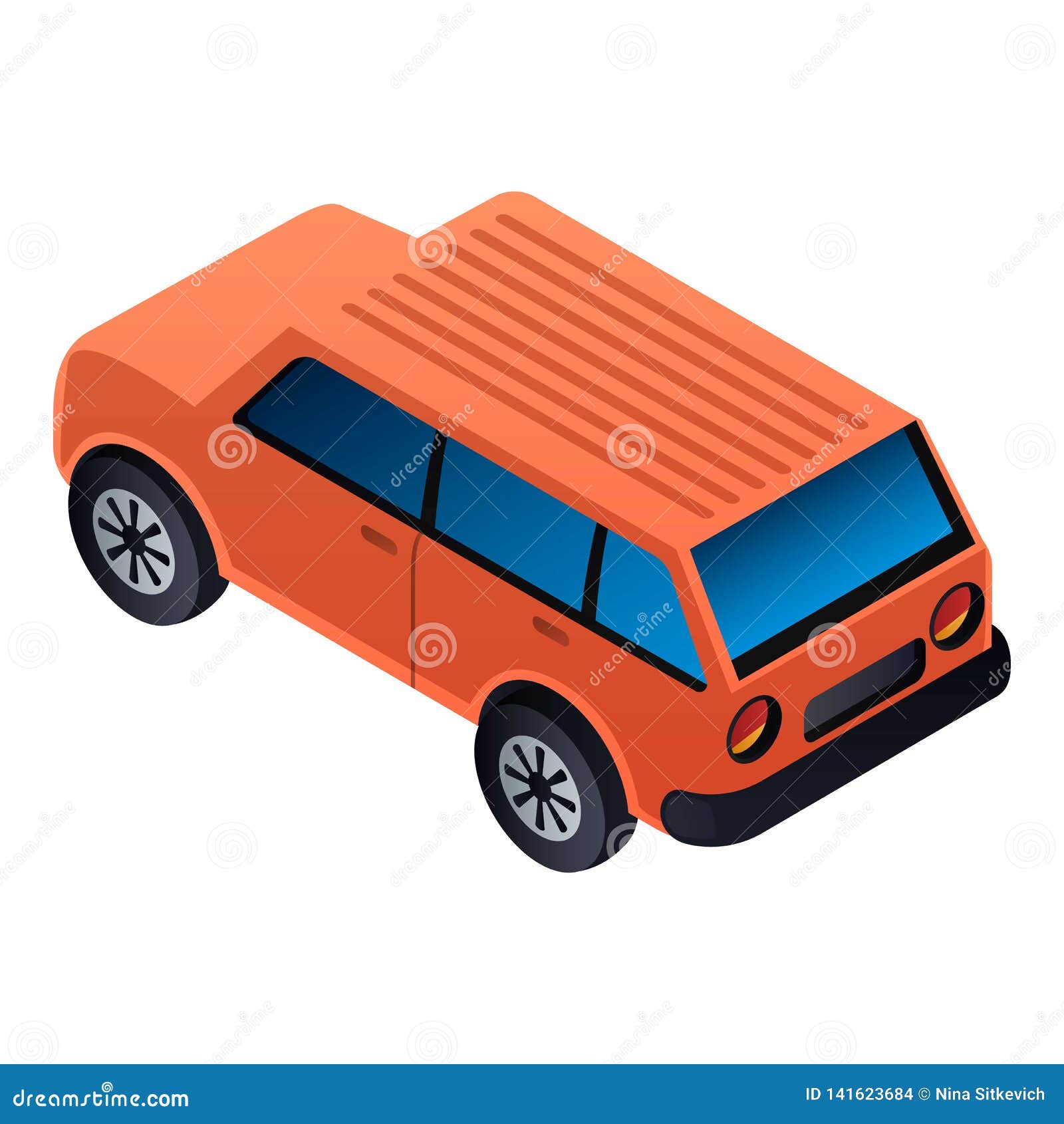 Suv Car Icon, Isometric Style Stock Vector - Illustration of crossover ...