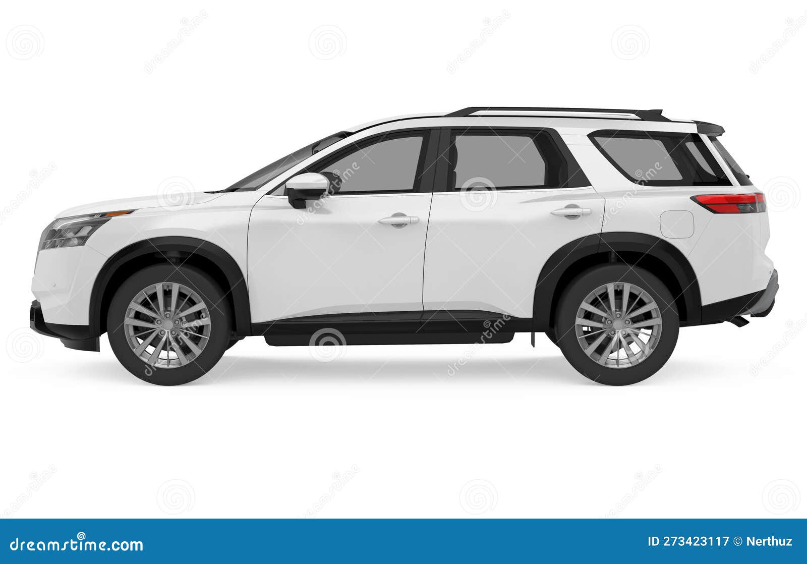 SUV Car Isolated stock illustration. Illustration of metallic - 273423117