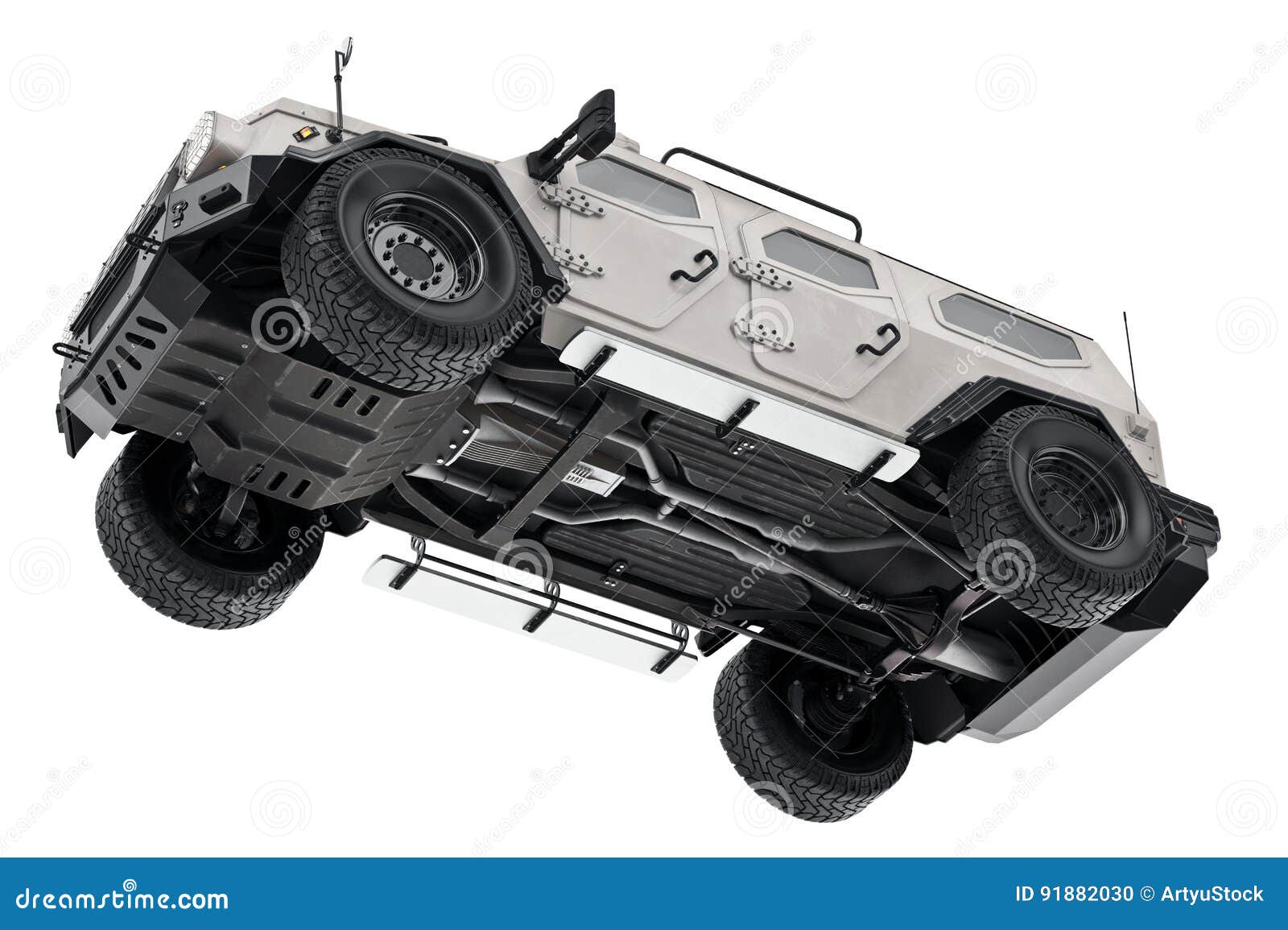 Suv Car 4wd Suspension, Bottom View Stock Image | CartoonDealer.com ...