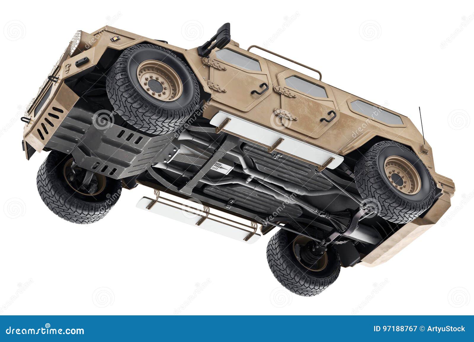 Suv Car 4wd Suspension, Bottom View Stock Image | CartoonDealer.com ...