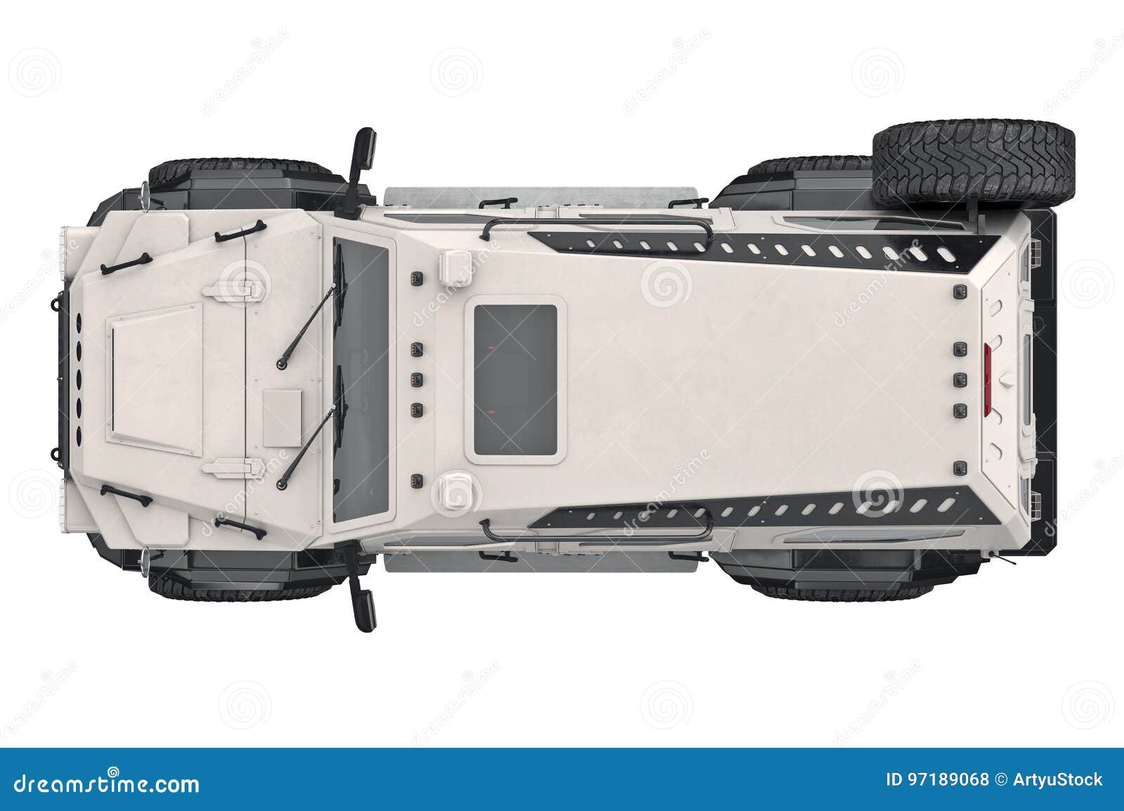 Suv car, top view stock illustration. Illustration of luxury - 97189068